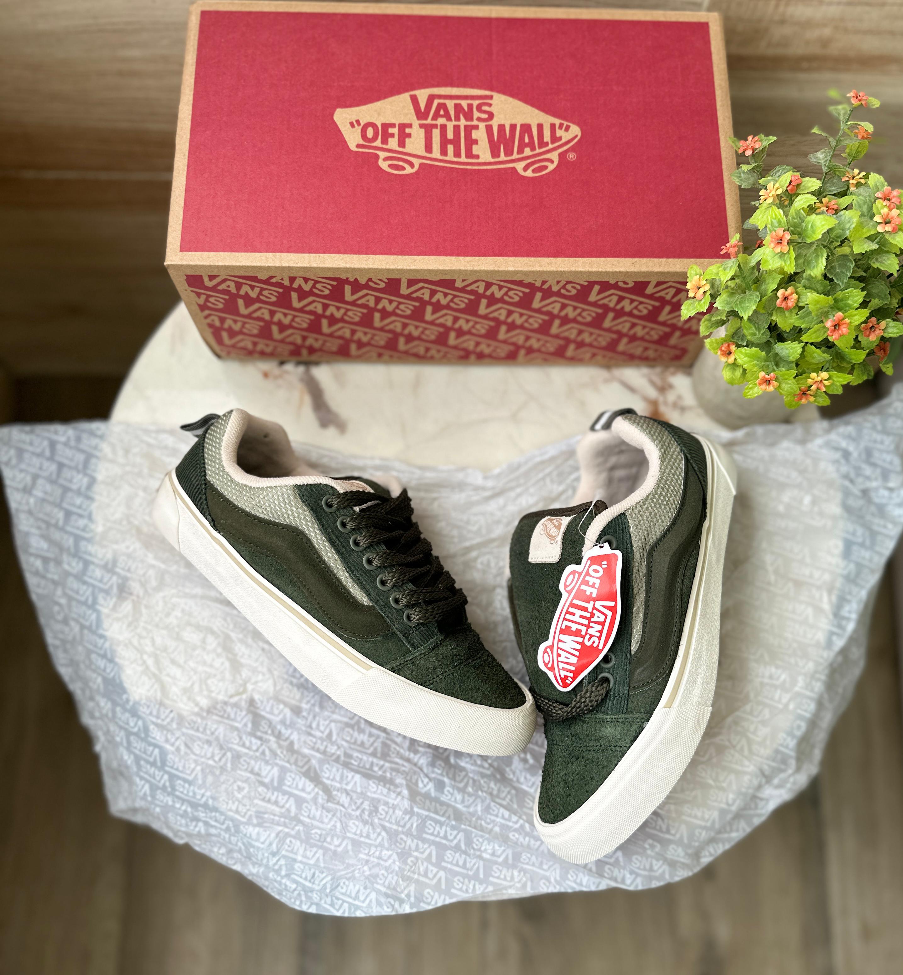 Vans old skool knu olive green – Flashxkicks